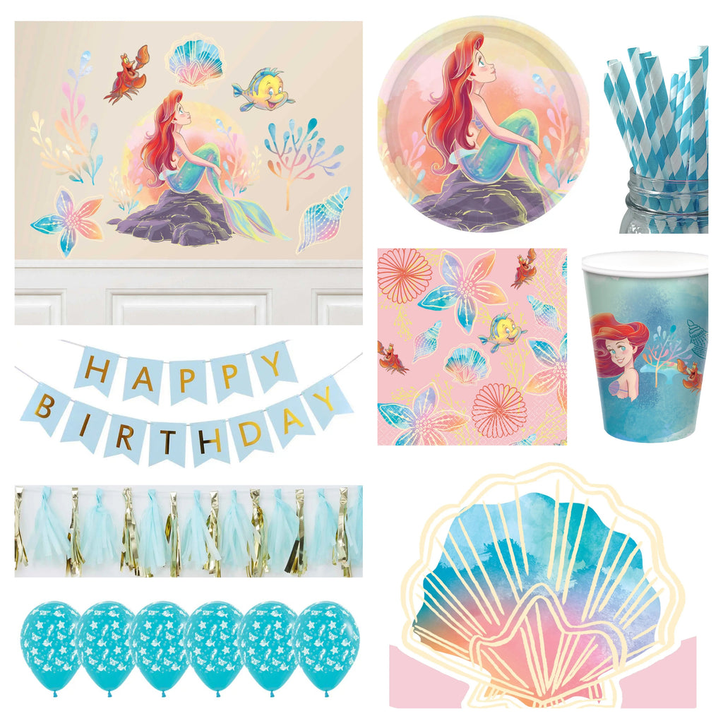 The Little Mermaid Party Pack for 8 - SAVE 40% – Build a Birthday NZ