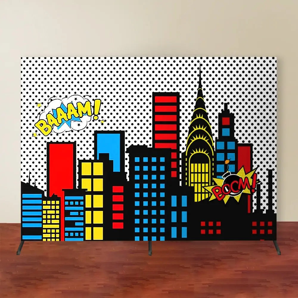 Superhero Backdrop Hire - NATIONWIDE – Build a Birthday NZ