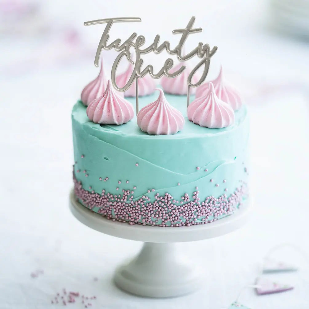 Silver Number Cake Toppers NZ Build a Birthday Online – Build a Birthday NZ