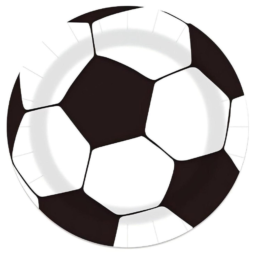 Soccer Ball Plates - Dinner 10 Pkt – Build a Birthday NZ