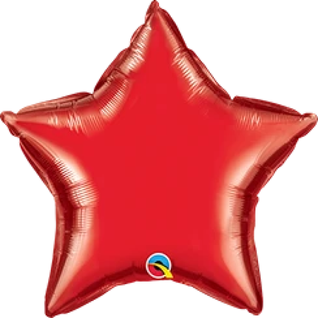 Ruby Red Star Mini Foil Balloon NZ – Build a Birthday NZ
