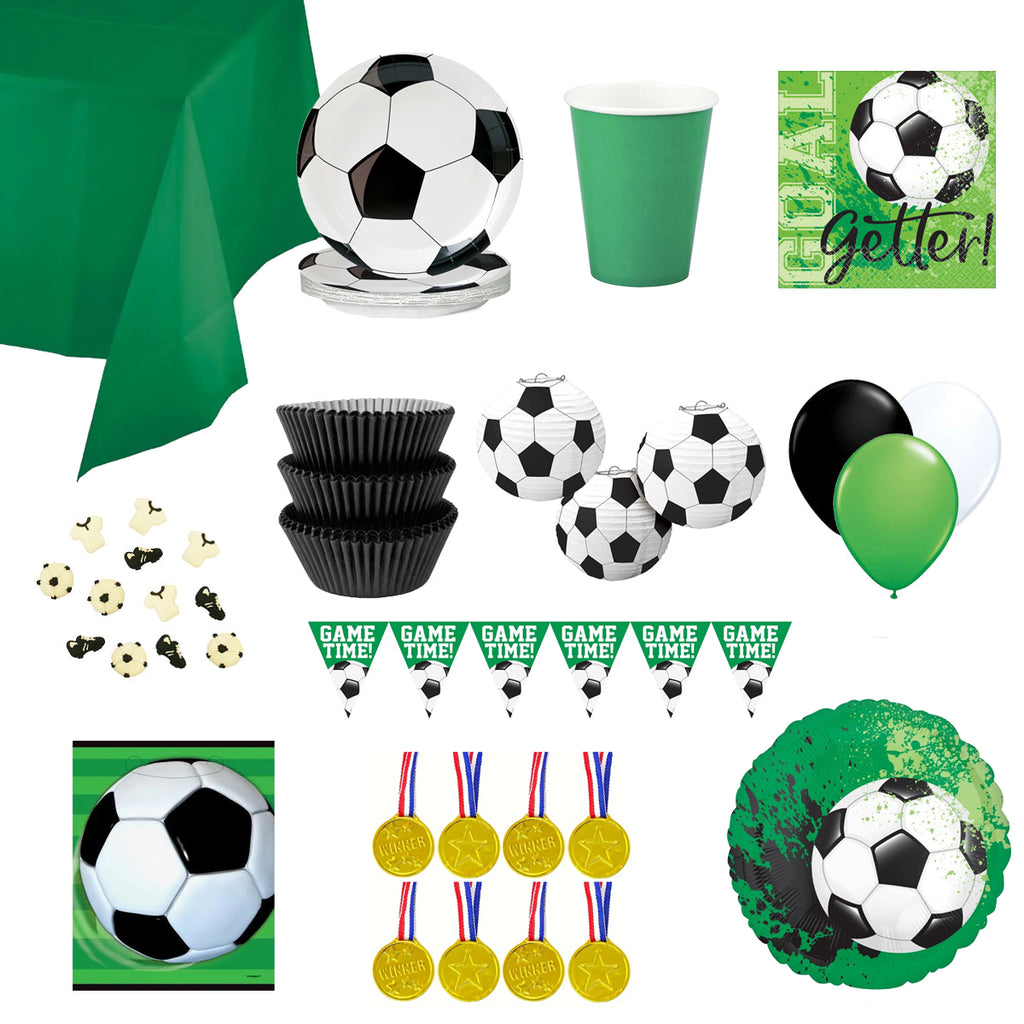 Deluxe Soccer Party Pack for 8 - SAVE 5% – Build a Birthday NZ