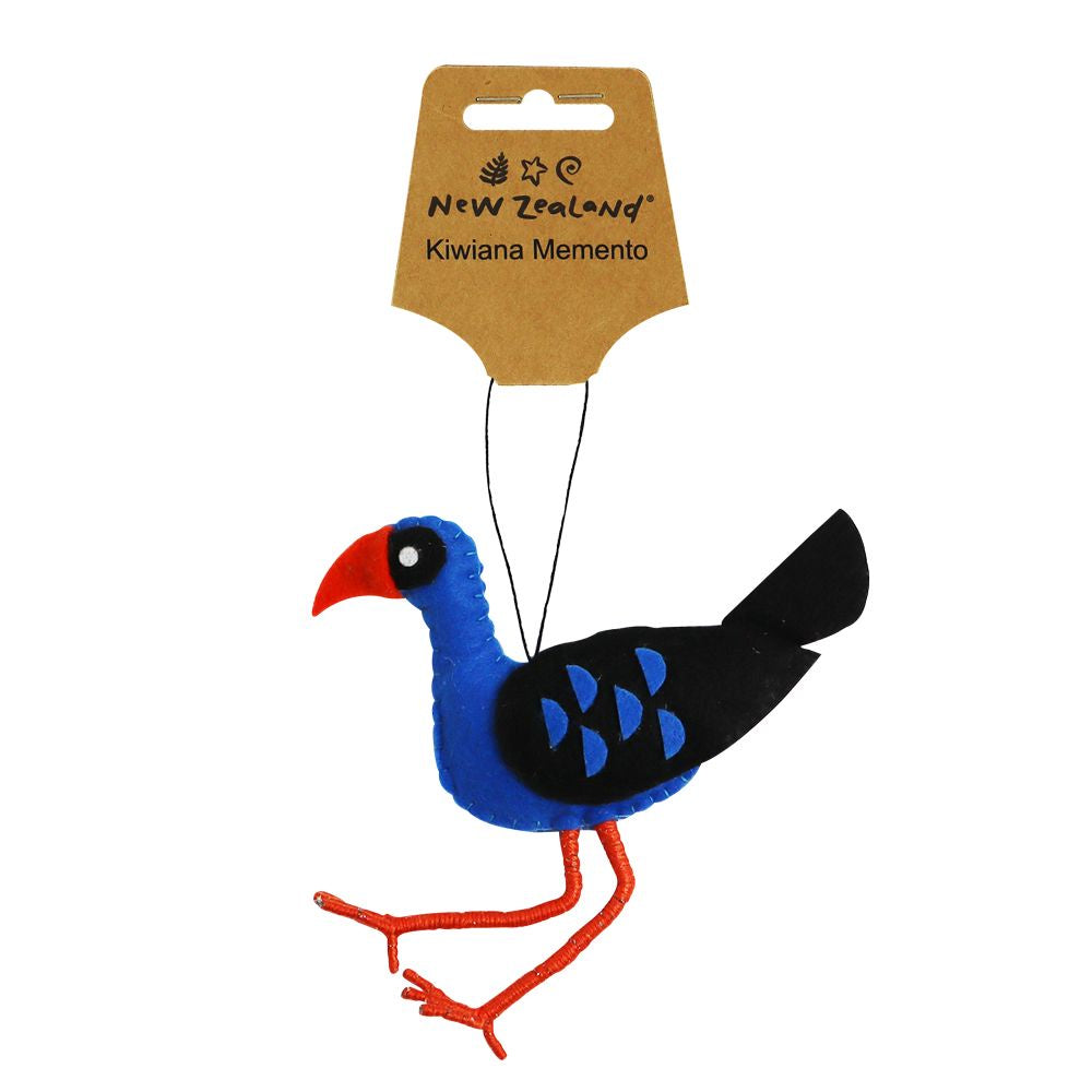 Pukeko Felt Hanging Ornament NZ – Build a Birthday NZ