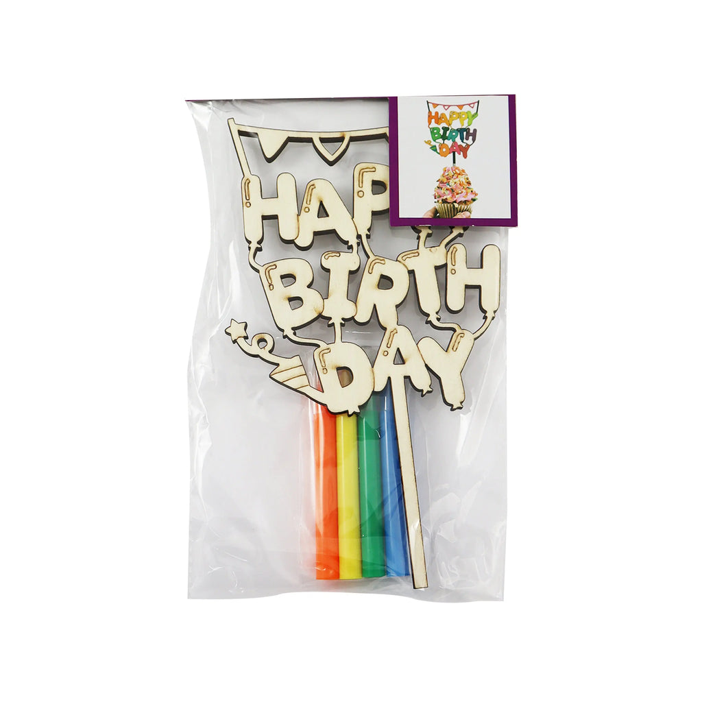 DIY Happy Birthday Cake Topper Kit NZ – Build a Birthday NZ