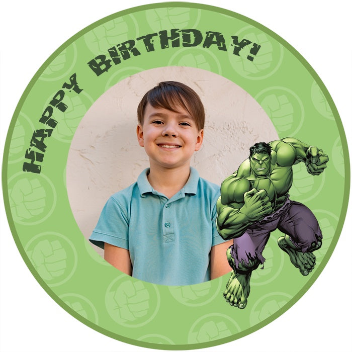 Personalised Hulk Edible Icing Cake Image NZ – Build a Birthday NZ