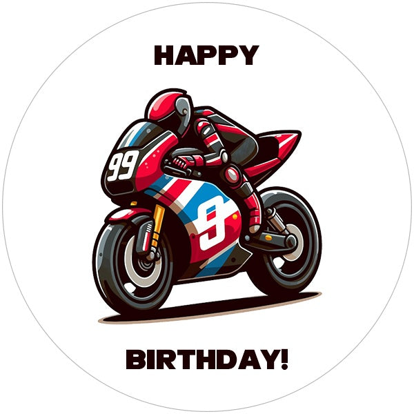MotoGP Edible Icing Cake Image NZ – Build a Birthday NZ