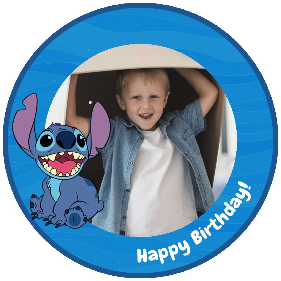 Personalised Stitch Edible Cake Image NZ – Build a Birthday NZ