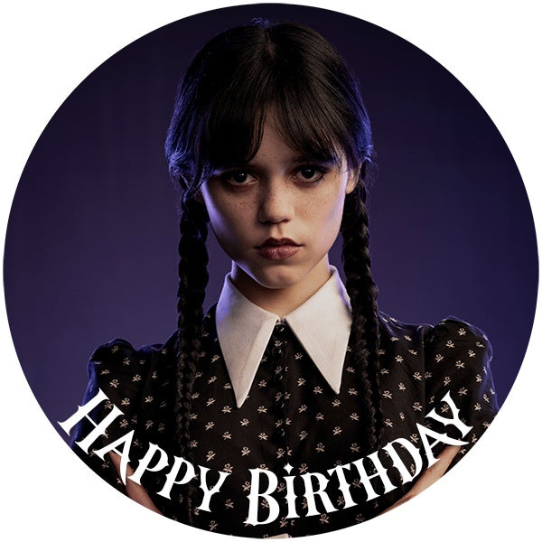 Wednesday Edible Icing Cake Image NZ – Build a Birthday NZ