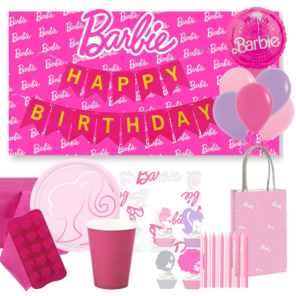Deluxe Barbie Party Pack for 8 NZ – Build a Birthday NZ