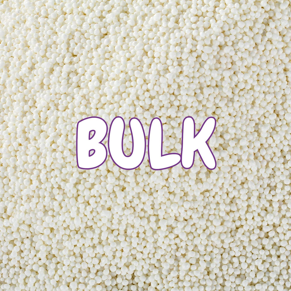 BULK White Nonpareils Sprinkles - 1kg NZ – Build a Birthday NZ