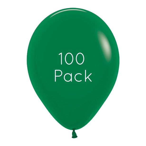 Forest Green Balloons - 100 Pkt NZ – Build a Birthday NZ