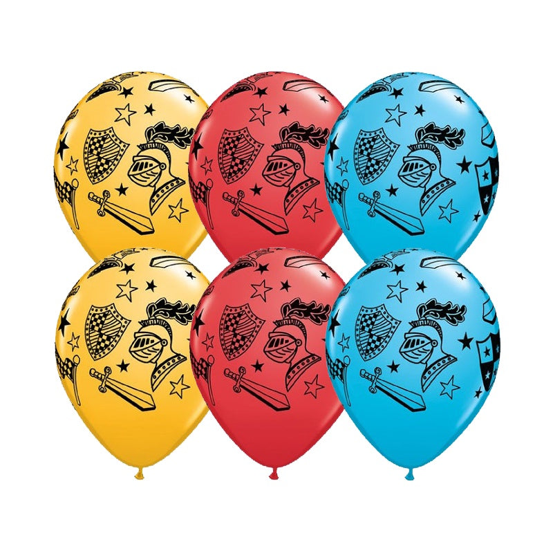 Medieval Knight Balloons - 6 Pkt NZ – Build a Birthday NZ
