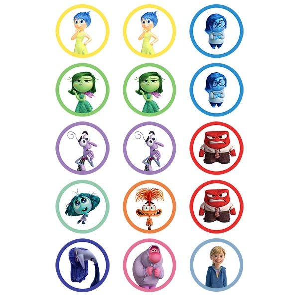 Inside Out 2 Edible Cupcake Images NZ – Build a Birthday NZ