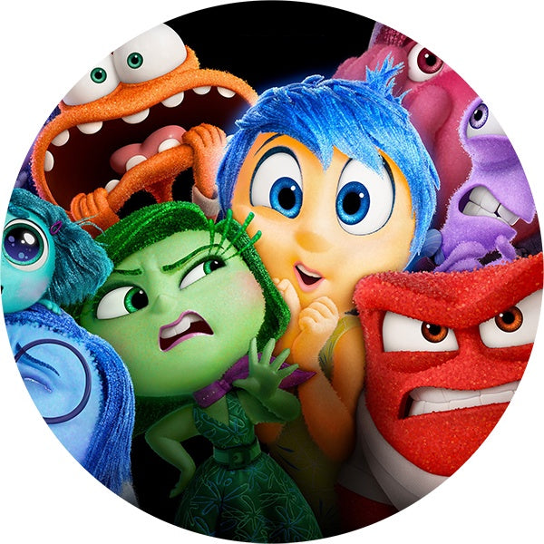 Inside Out 2 Round Edible Cake Image NZ – Build a Birthday NZ