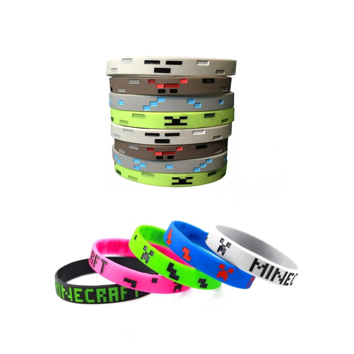 Individual Minecraft Silicone Bracelet – Build a Birthday NZ