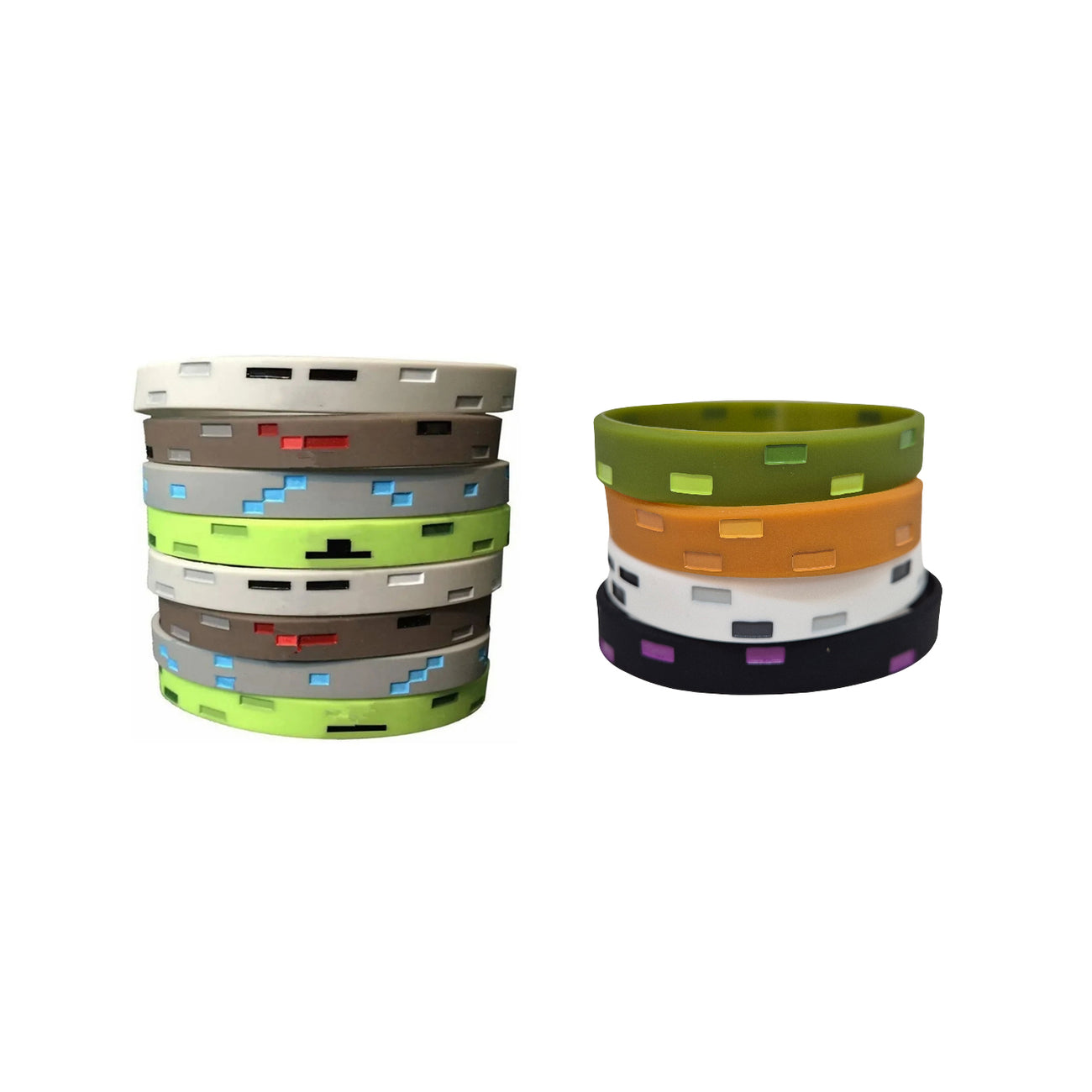 Individual Minecraft Silicone Bracelet – Build a Birthday NZ