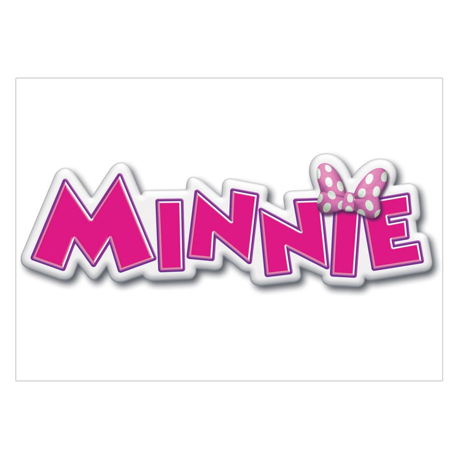 Minnie Mouse Logo A5 Edible Icon NZ – Build a Birthday NZ
