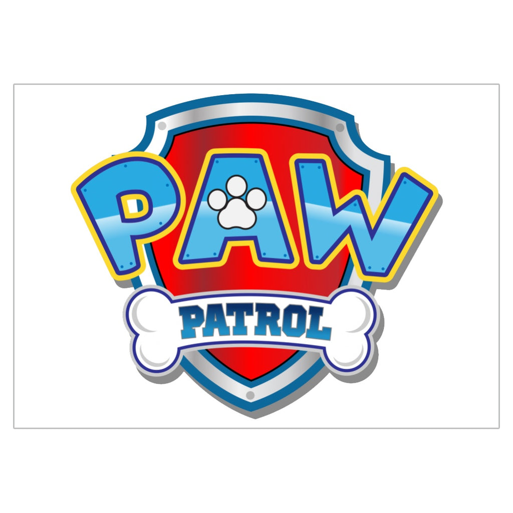 Paw Patrol Logo A5 Edible Icon NZ – Build a Birthday NZ