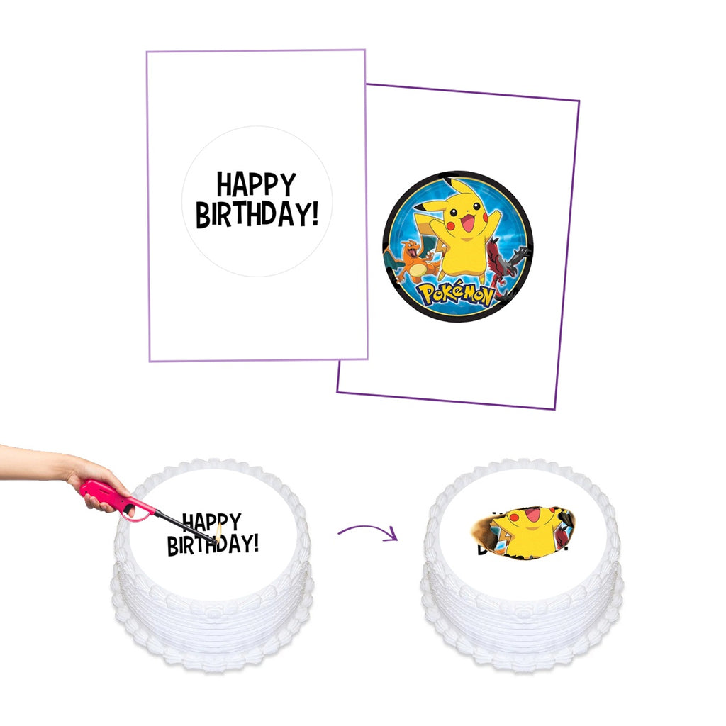 Pokemon Burnaway Edible Cake Image Set – Build a Birthday NZ