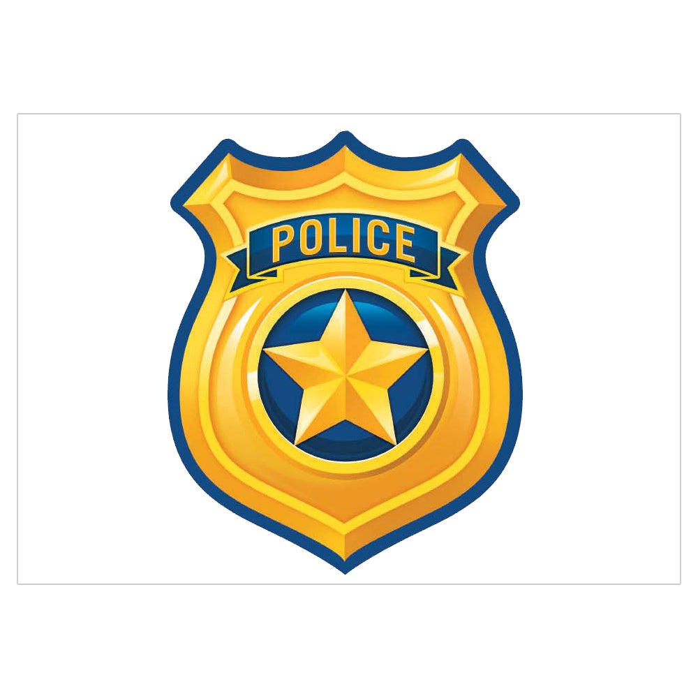 Police Badge A5 Edible Icing Icon NZ – Build a Birthday NZ
