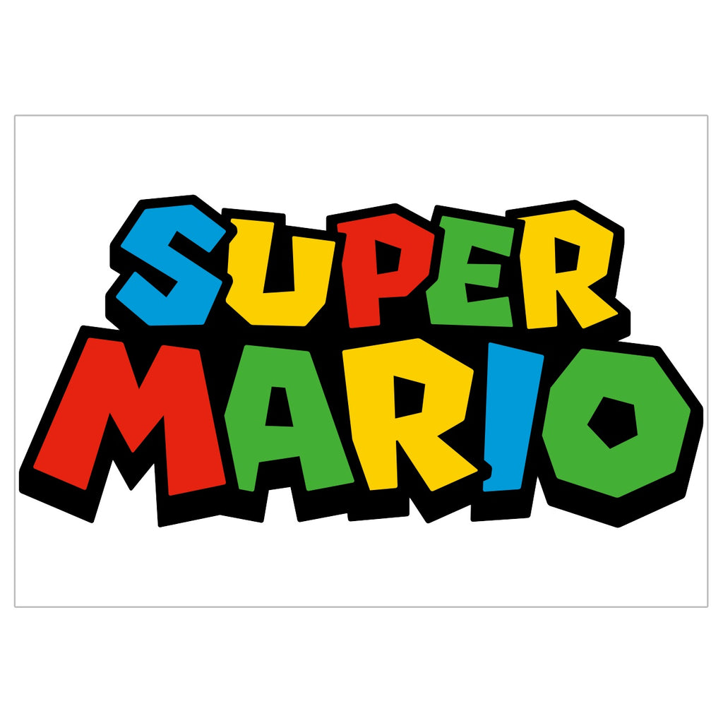 Super Mario Brothers Logo A5 Edible Icon NZ – Build a Birthday NZ