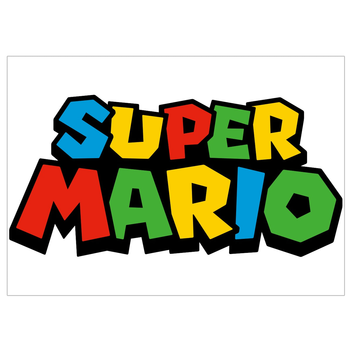 Super Mario Brothers Logo A5 Edible Icon NZ – Build a Birthday NZ