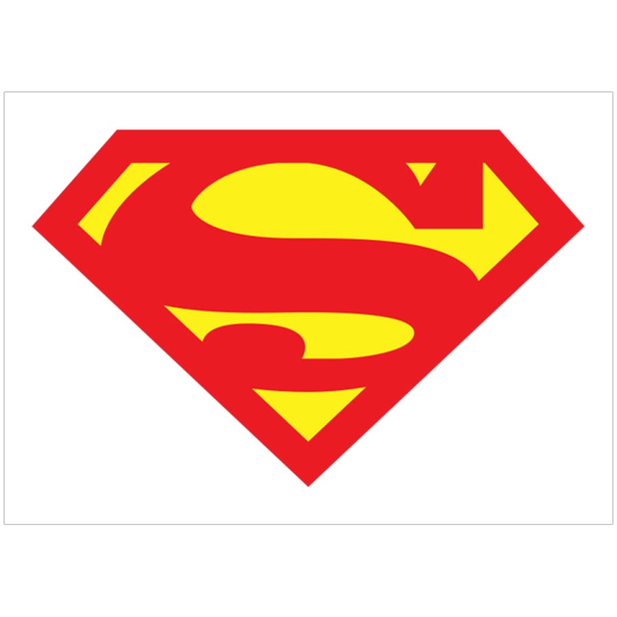 Superman Logo A5 Edible Icing Icon NZ – Build a Birthday NZ