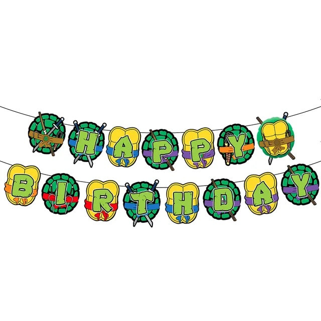 Teenage Mutant Ninja Turtles Happy Birthday Banner NZ – Build a Birthday NZ