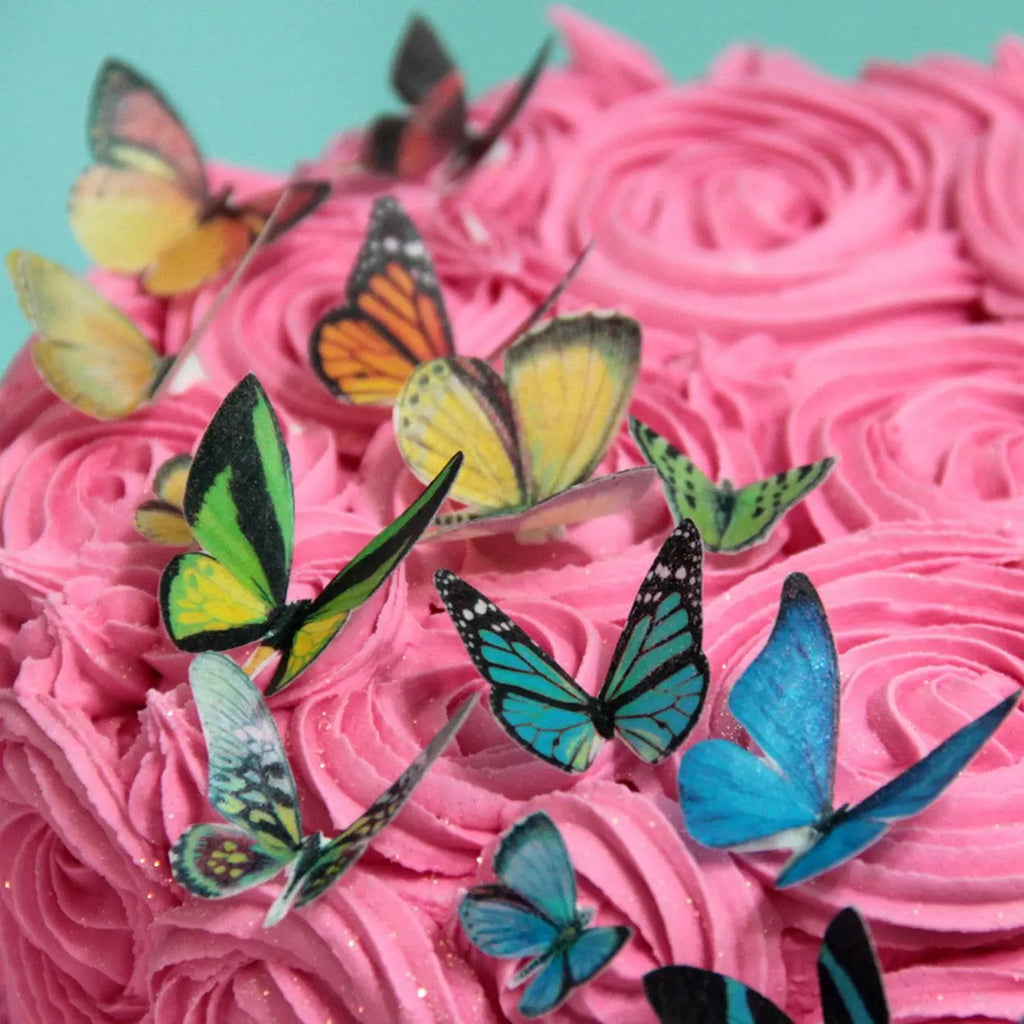 Sweet Whimsy Rainbow Butterfly Edible Images – Build a Birthday NZ