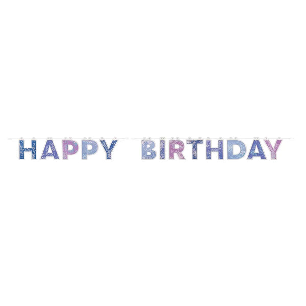 Purple Galaxy Happy Birthday Banner NZ – Build a Birthday NZ