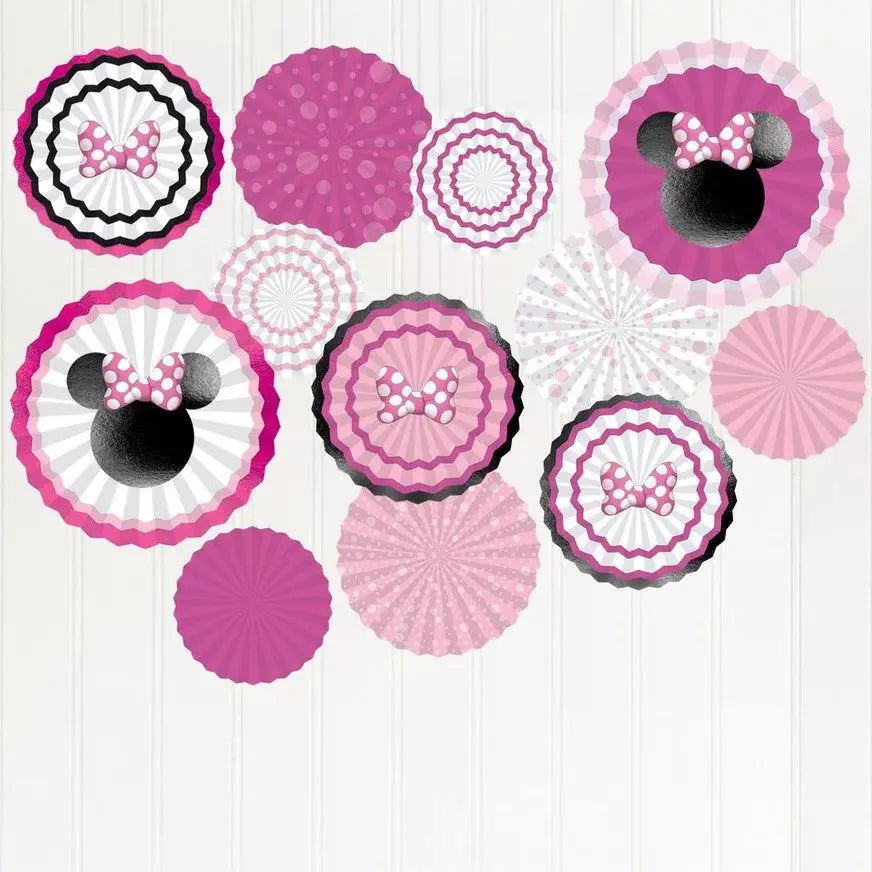 Minnie Mouse Forever Paper Fans Decorating Kit NZ – Build a Birthday NZ