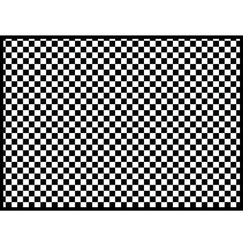 Checkered Edible Icing Cake Image - A4 Size – Build a Birthday NZ