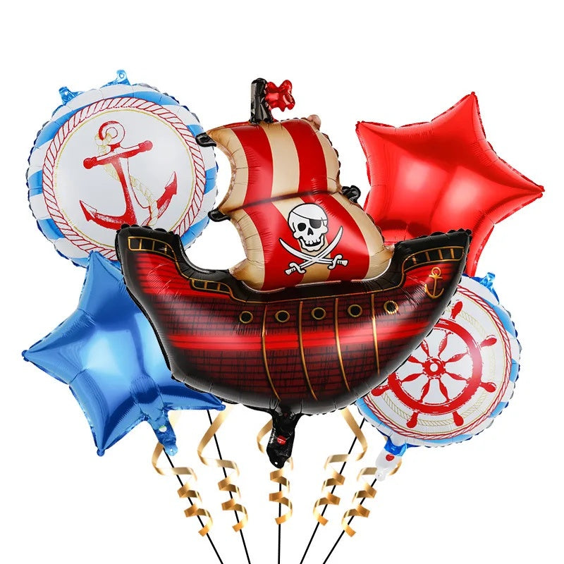 Pirate Ship Balloon Bouquet – Build a Birthday NZ