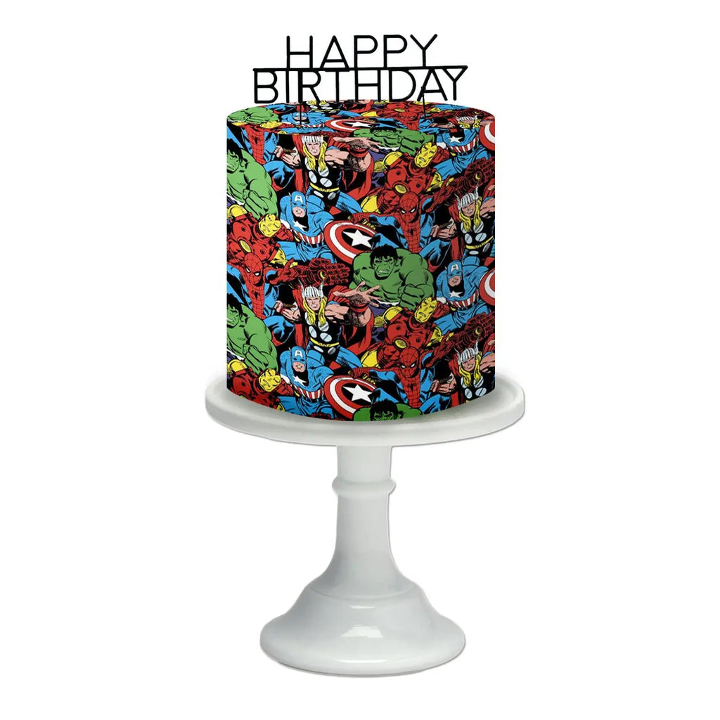 Avengers Edible Icing Cake Wrap NZ – Build a Birthday NZ