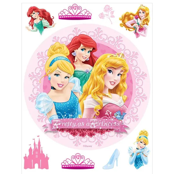 Disney Princess Edible Cake Image with FREE Edible Icons NZ – Build a ...
