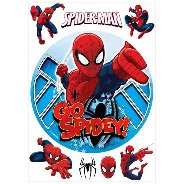 Spiderman Edible Cake Image with FREE Edible Icons NZ – Build a Birthday NZ