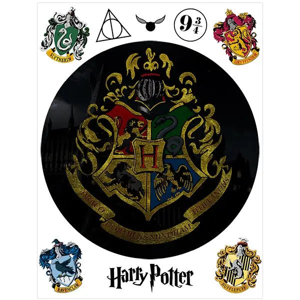 Harry Potter Hogwarts Crest Edible Icing Cake Image & FREE Edible Icons ...