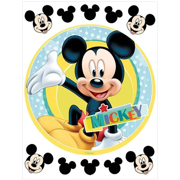 Mickey Mouse Edible Cake Image with FREE Edible Icons NZ – Build a ...