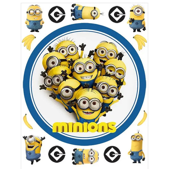 Minion Edible Cake Image with FREE Edible Icons NZ – Build a Birthday NZ