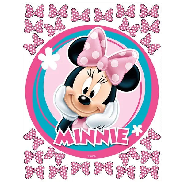 Minnie Mouse Edible Cake Image with FREE Edible Icons NZ – Build a ...