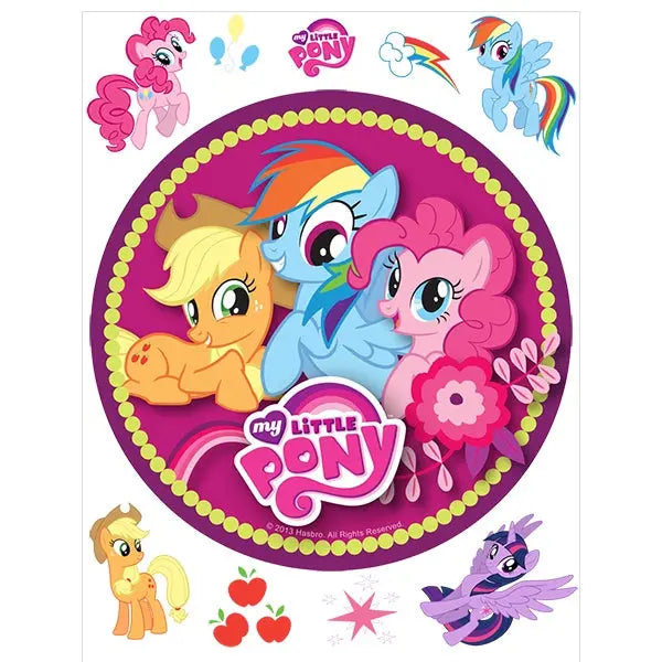 My Little Pony Edible Cake Image with FREE Edible Icons NZ – Build a ...