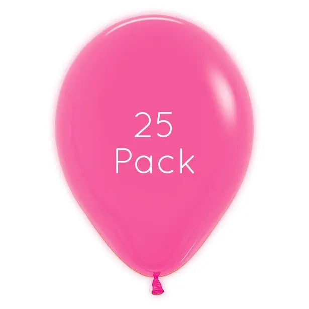 Neon Fuchsia Balloons - 25 Pkt – Build a Birthday NZ