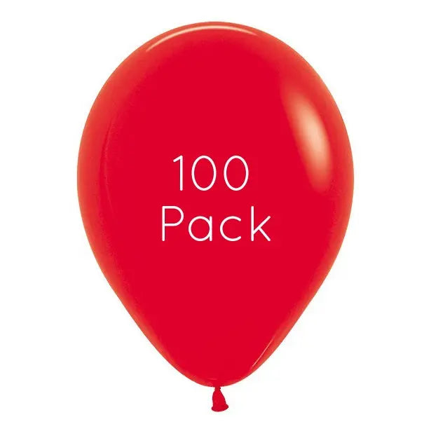 Red Balloons - 100 Pkt NZ – Build a Birthday NZ