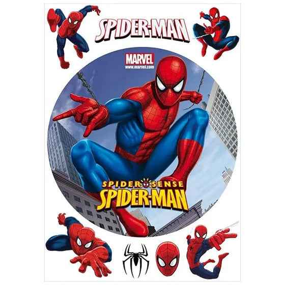 Spiderman Spidey Senses Edible Cake Image with FREE Edible Icons NZ ...