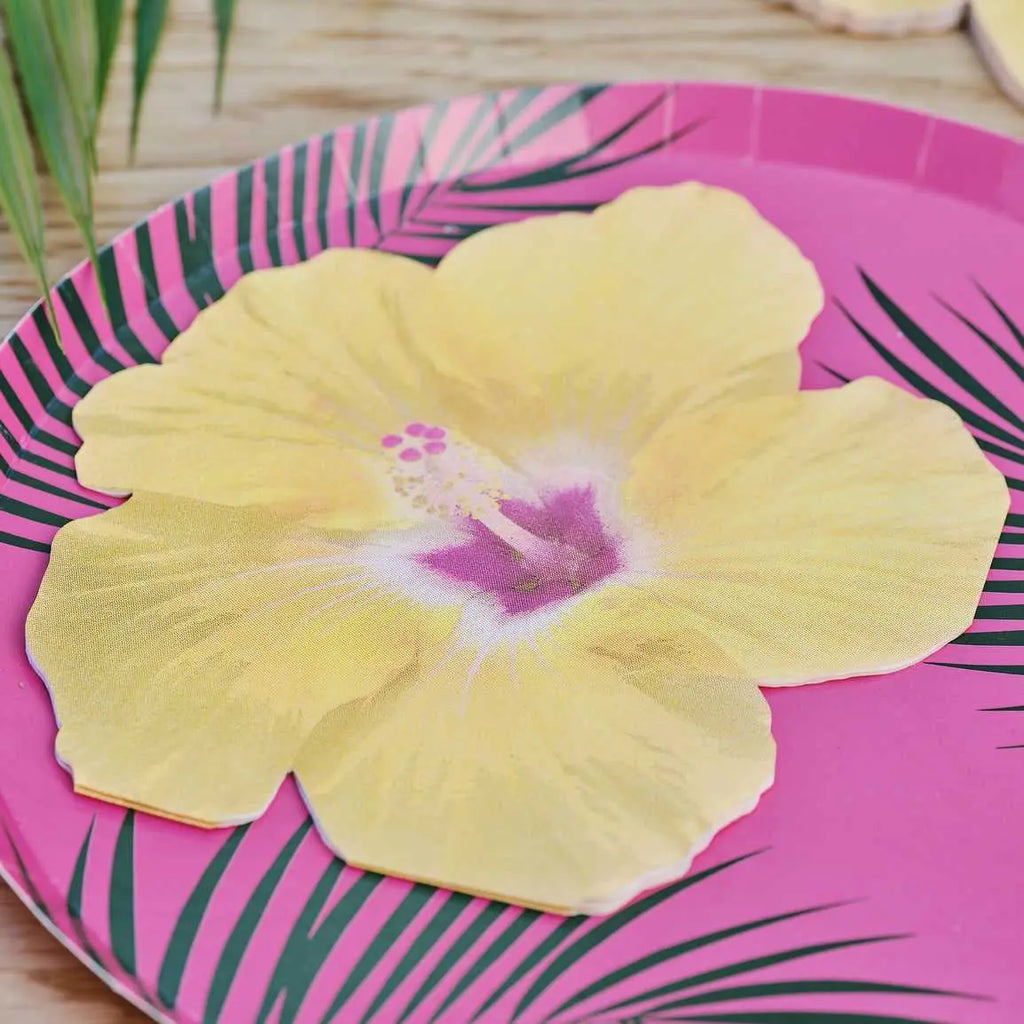 Ginger Ray Hawaiian Tiki Tropical Flower Napkins NZ – Build a Birthday NZ